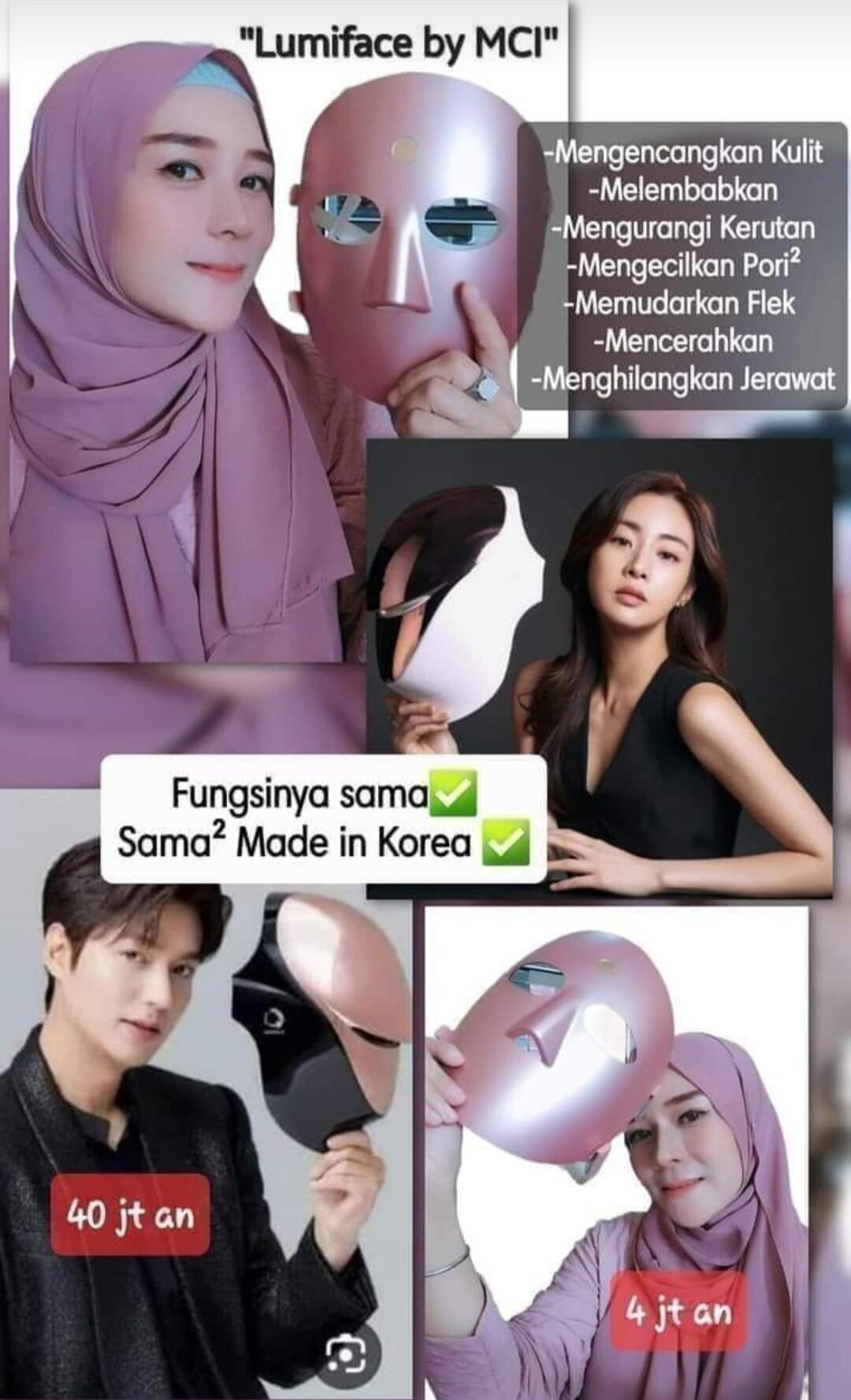 LUMIFACE MCI - BEAUTY FACE MASK ORIGINAL MCI | Lazada Indonesia