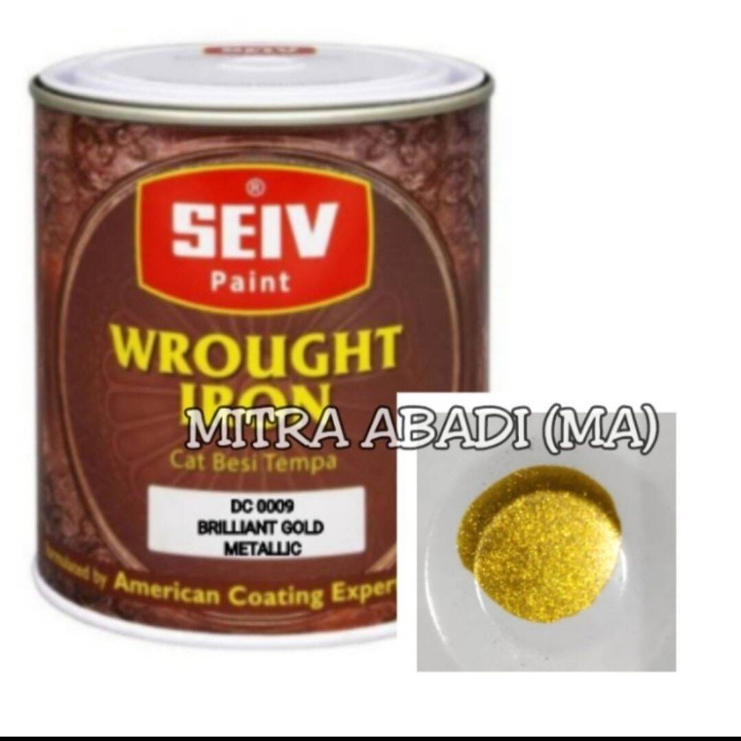 CAT MINYAK SEIV 1KG GOLD METALLIC (DC 09) / CAT BESI TEMPA 1KG | Lazada ...
