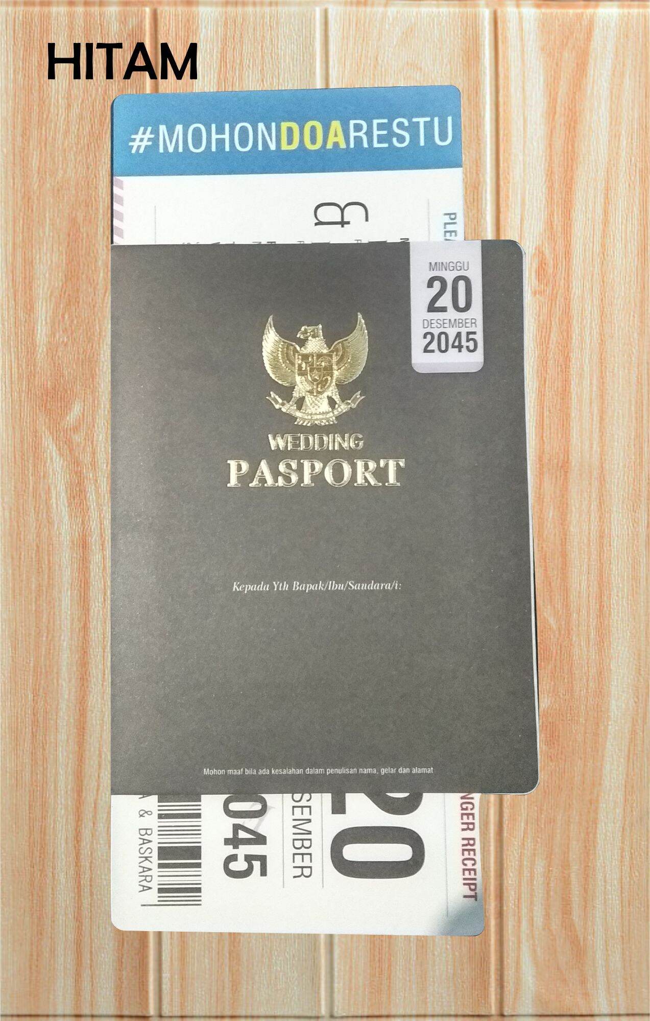 Undangan Nikah Model Passport Undangan Pernikahan Isi 100 Pcs Nikahan Kawinan Pesta Undangan