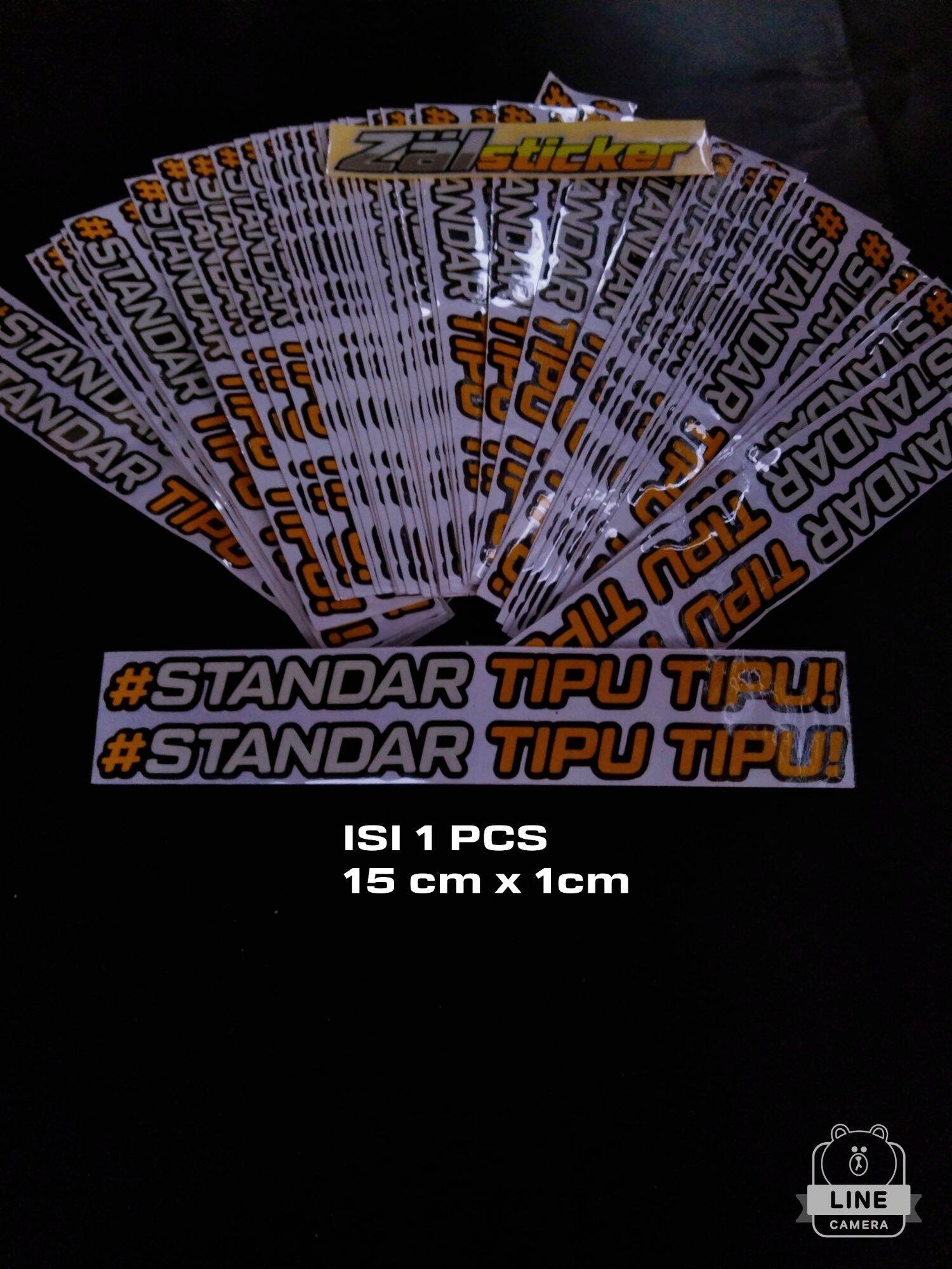 sticker standar tipu tipu | Lazada Indonesia