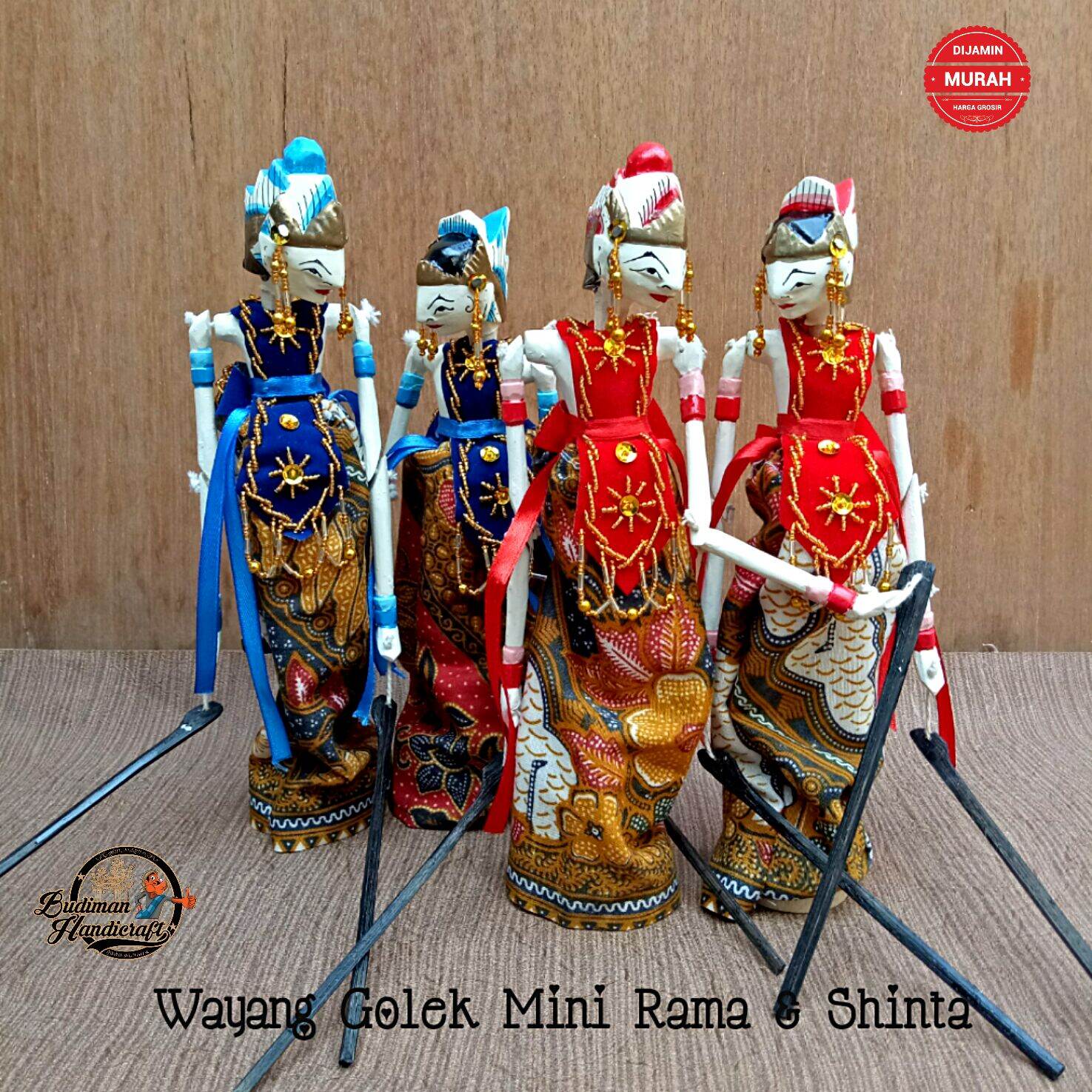 Wayang Golek Mini Rama & Shinta Couple 1 Set uk 20cm | Lazada Indonesia