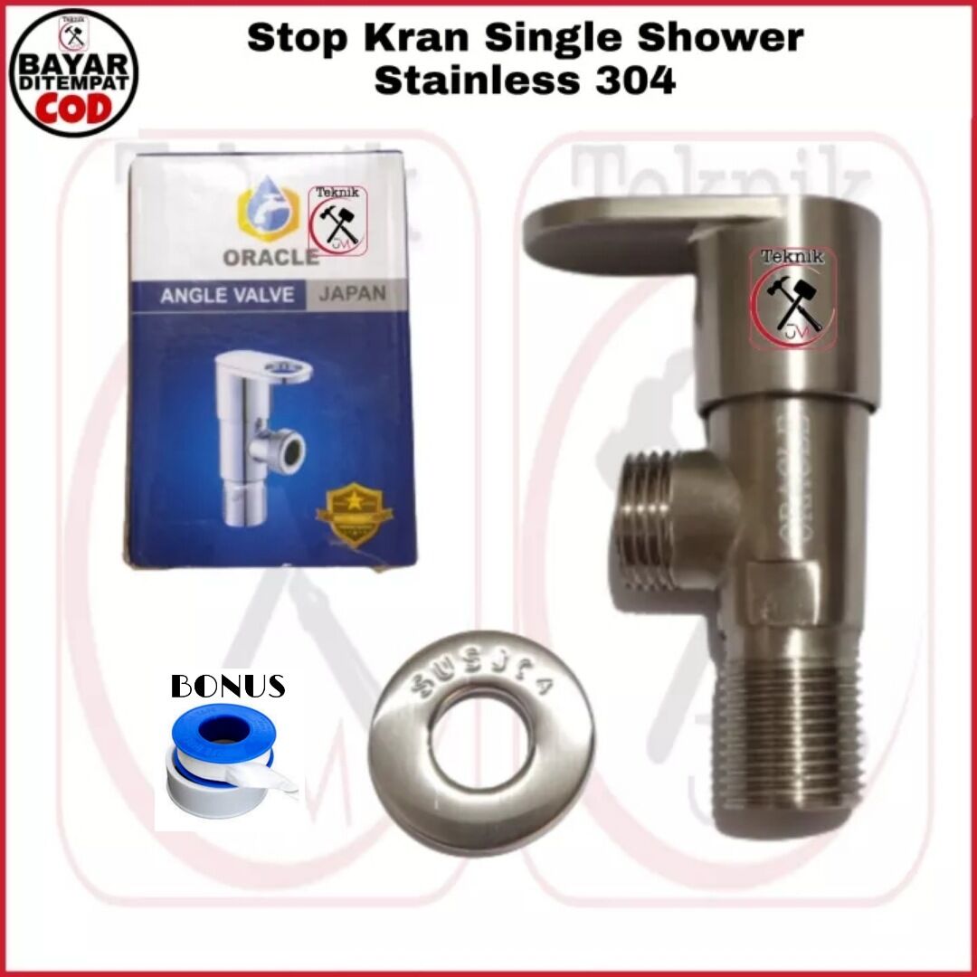Kran Shower Stainless 304 PREMIUM Tebal Single Kamar Mandi - Stop Keran ...