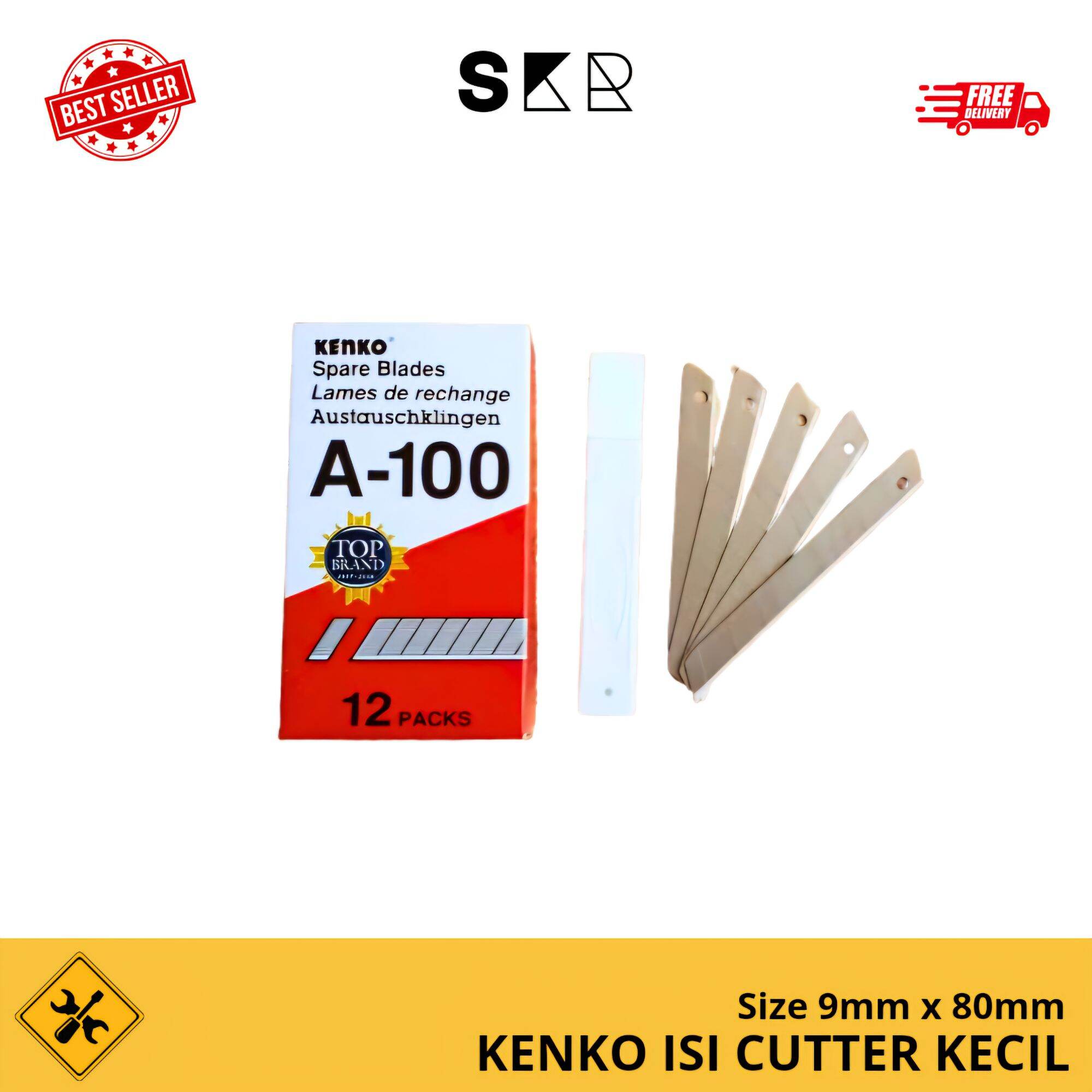 KENKO Isi Pisau Cutter Kecil Reffil isi Cutter A-100 | Lazada Indonesia