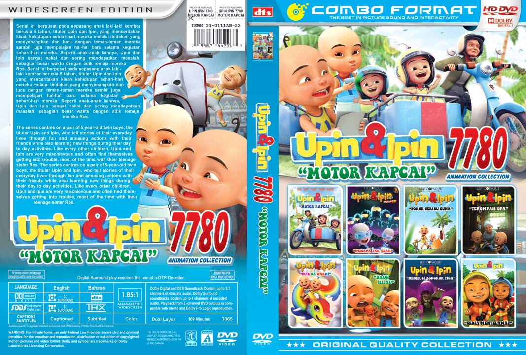 DVD FILM COLLECTION 2022 : UPIN & IPIN MOTOR KAPCAI 7780 | Lazada Indonesia