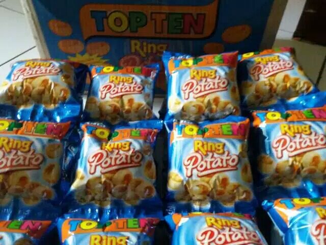 chiki/ snack top ten ring potato | Lazada Indonesia