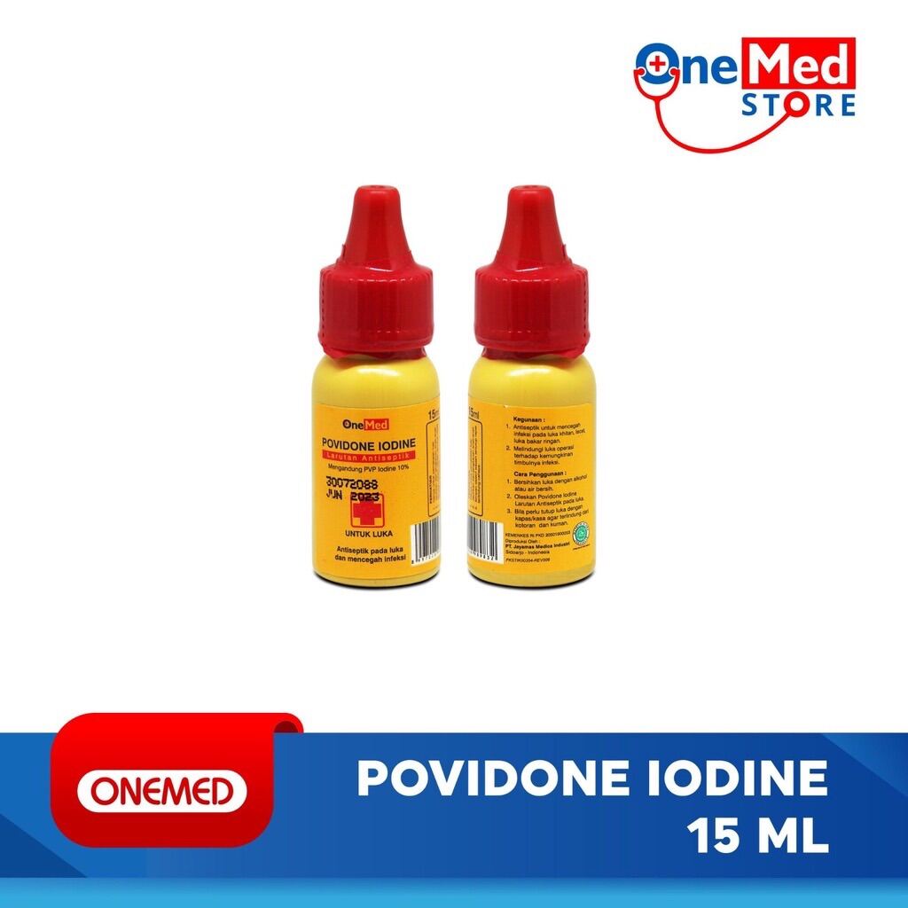 COD - Povidone Iodine 15ml Onemed Ecodine iodin Obat Merah / Obat Luka Memar Onemed | Lazada ...