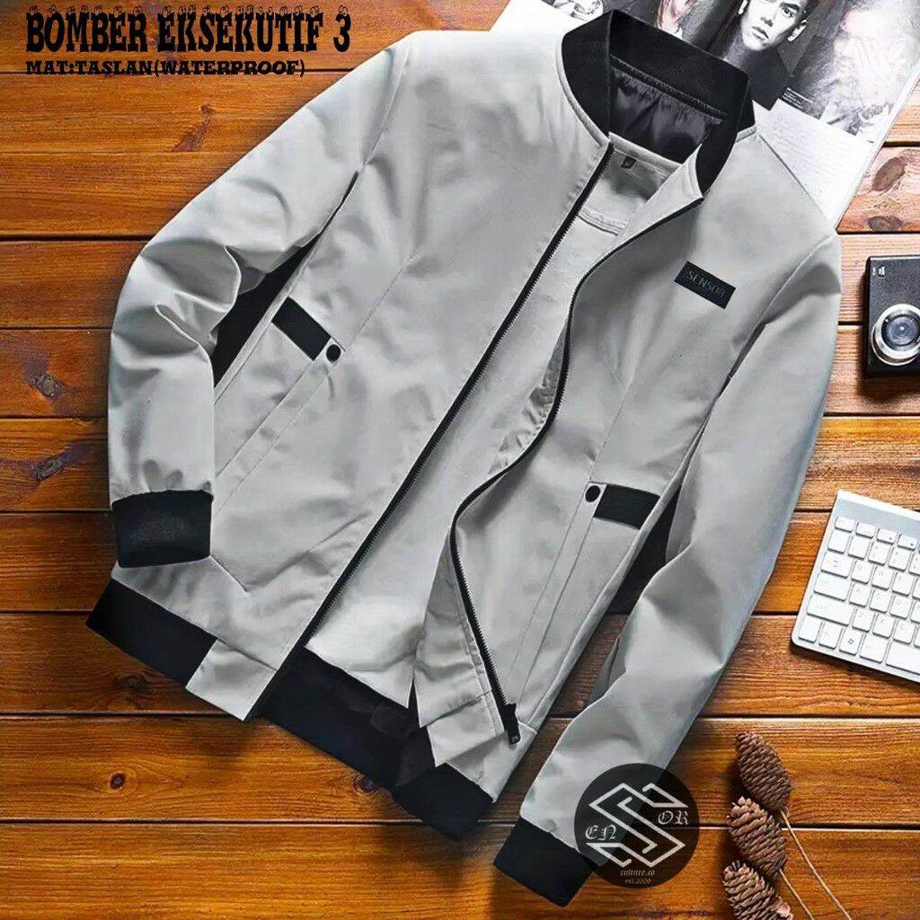 Jaket Bomber Eksekutif 2 Original Sensor / Jaket Motor Pria / Jaket ... Jaket Bomber Eksekutif 2 Original Sensor / Jaket Motor Pria / Jaket ...