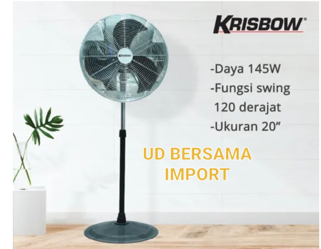 krisbow kipas angin besi industrial 20 inch standing original | Lazada ...