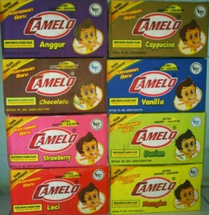 Refill Es Camelo 1 duz isi 240 sachet boleh dicampur beberapa varian ...