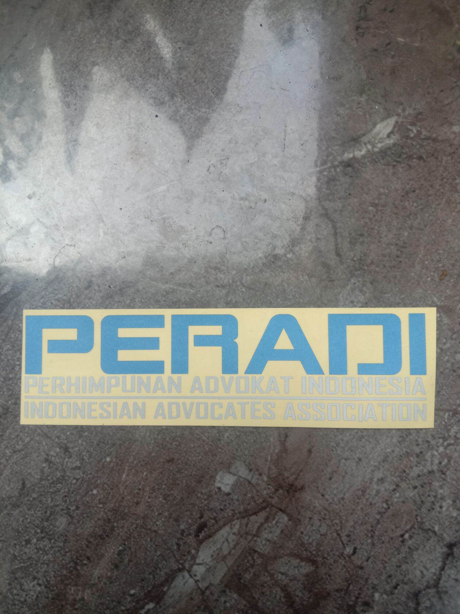 stiker cutting sticker PERADI busa di mobil motor atau laptop | Lazada ...