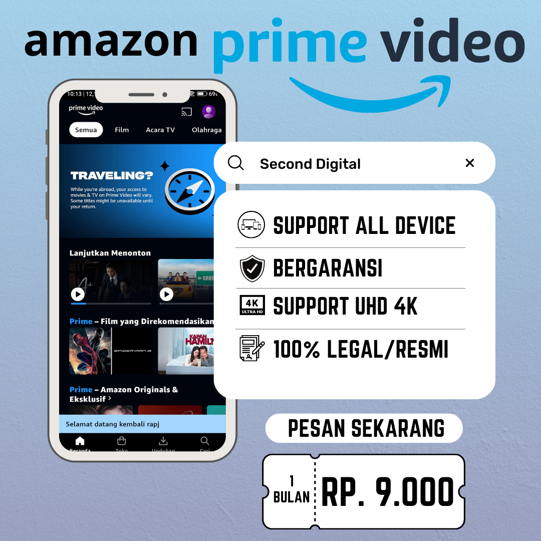 AMAZON PRIME VIDEO PREMIUM ULTRA HD 4K 1 BULAN | Lazada Indonesia