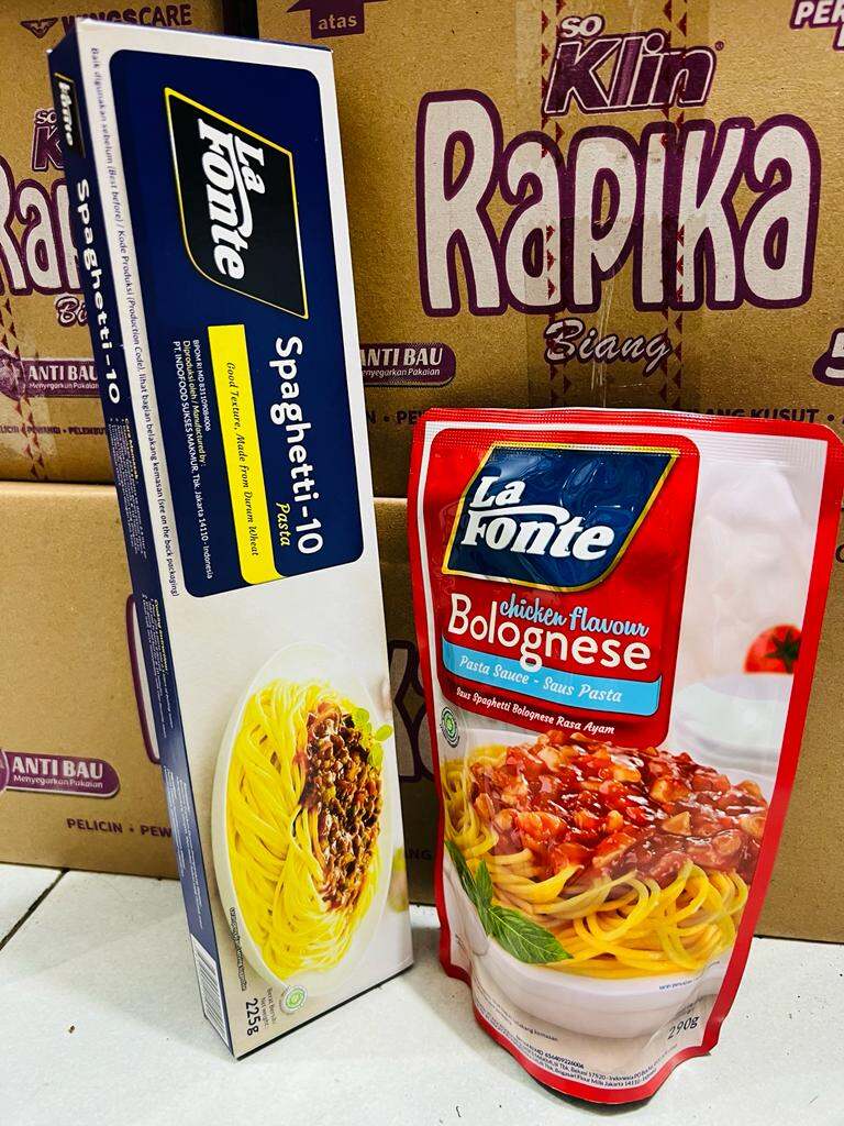 PAKET SPAGHETTI BOLOGNESE LA FONTE | Lazada Indonesia