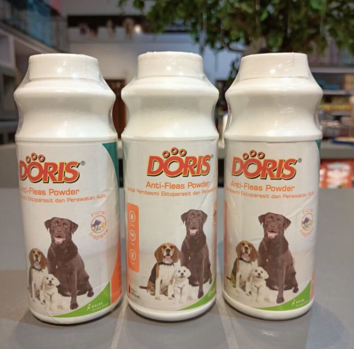 Bedak kutu doris flea and tick cat n dog | Lazada Indonesia