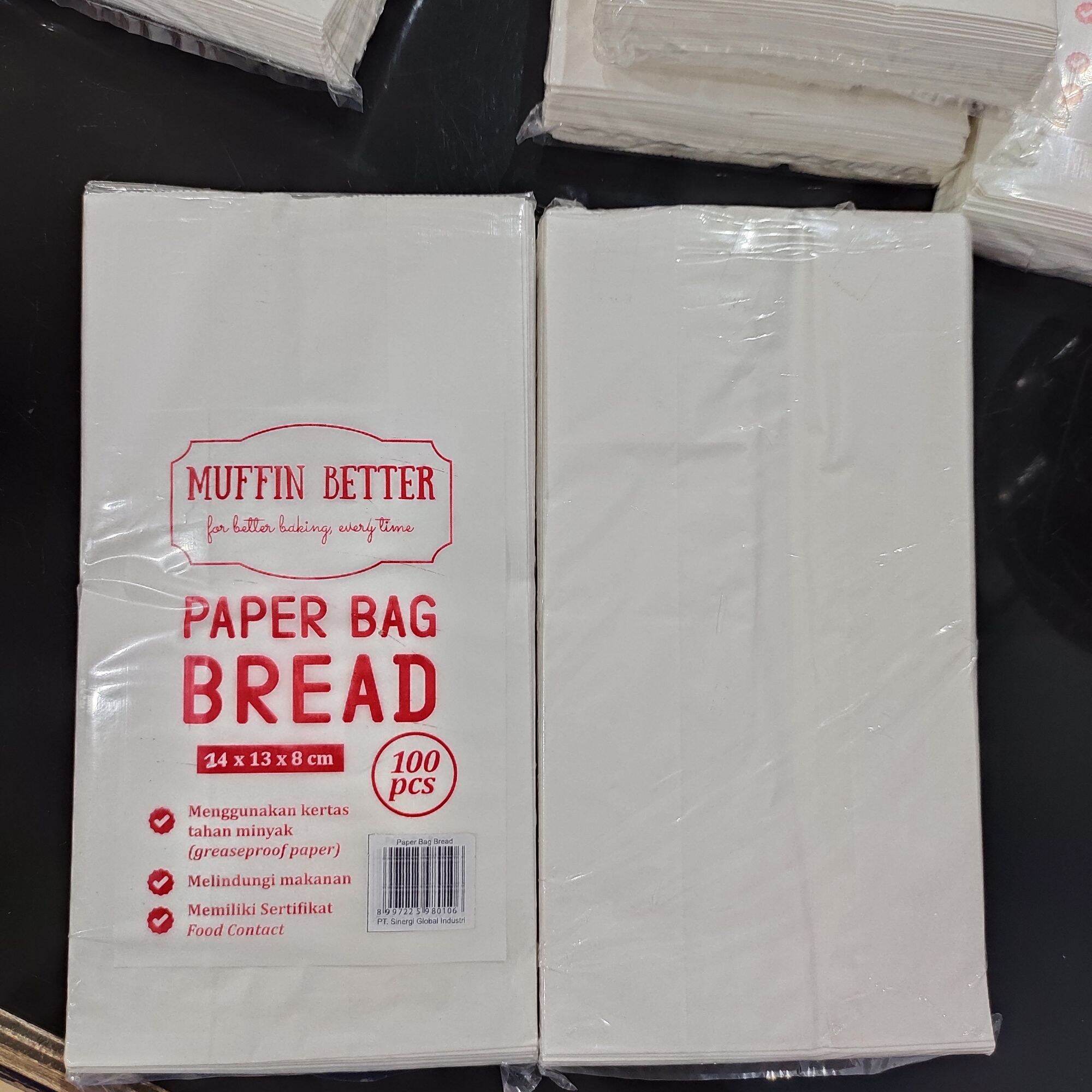 Paper Bag Bread isi 100 Kantong Kertas Roti Kentang Goreng Snack Fried ...