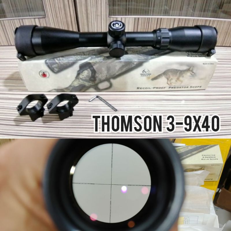Teleskop Thomson 3 9x40 Reticle Hk Tutup Flip Lazada Indonesia