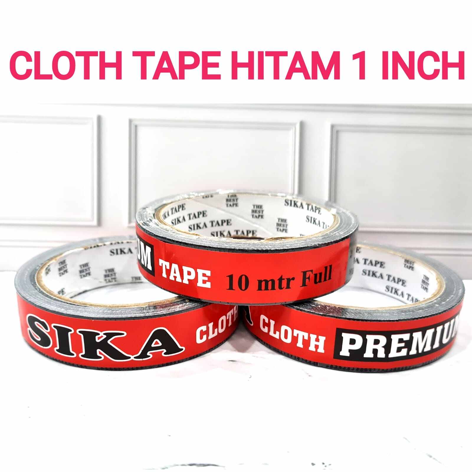 Plakban Hitam 1 Inch Cloth Tape | Lazada Indonesia