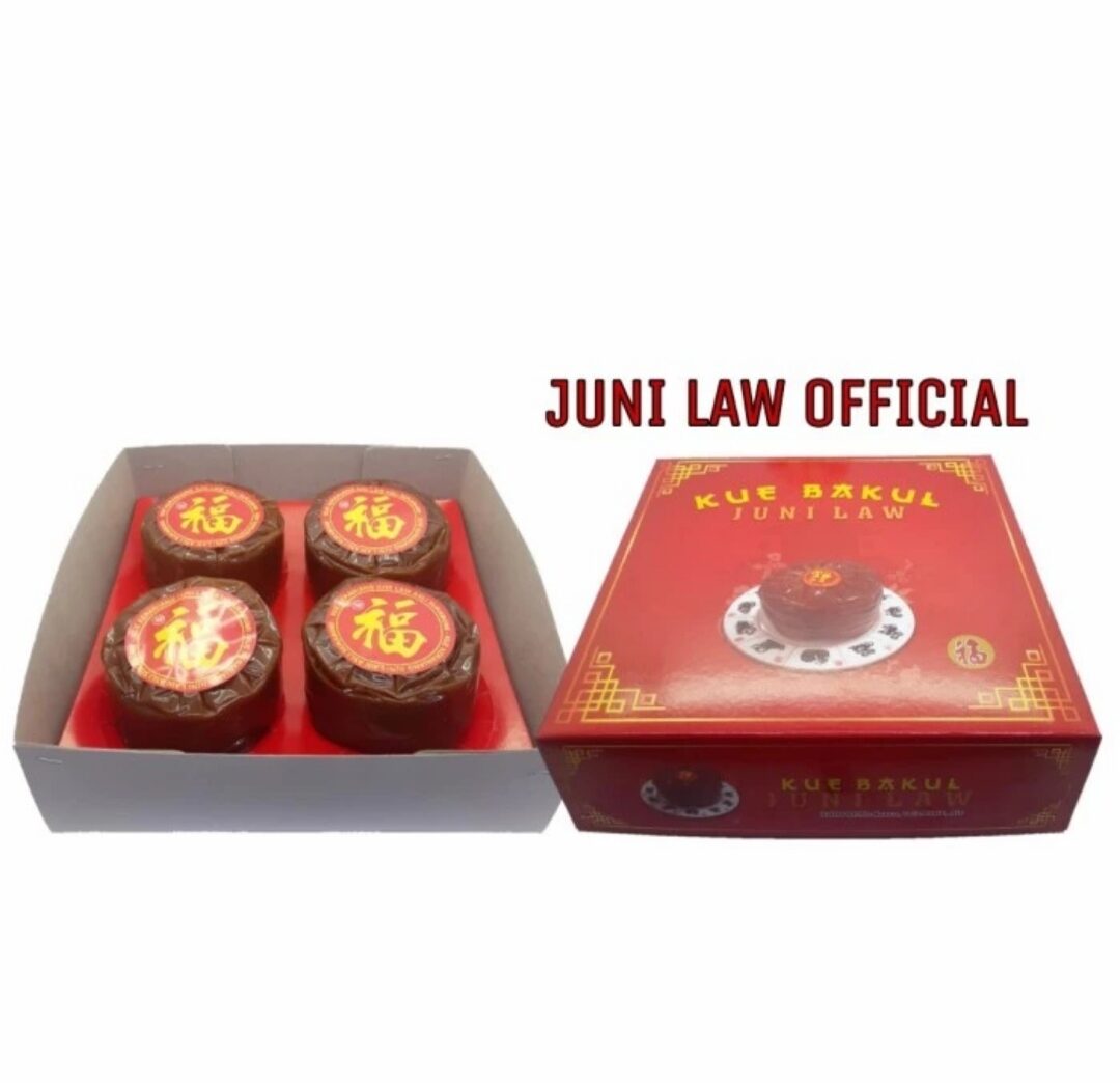 Kue bakul imlek / Kue keranjang juni law 1kg isi 4 ( tanpa box merah ...