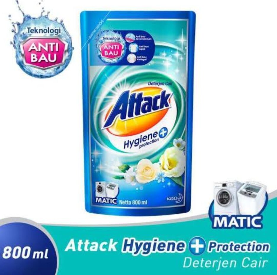 Attack Liquid Hygiene 800ml/ Attack Sabun Mesin Cuci Cair | Lazada ...