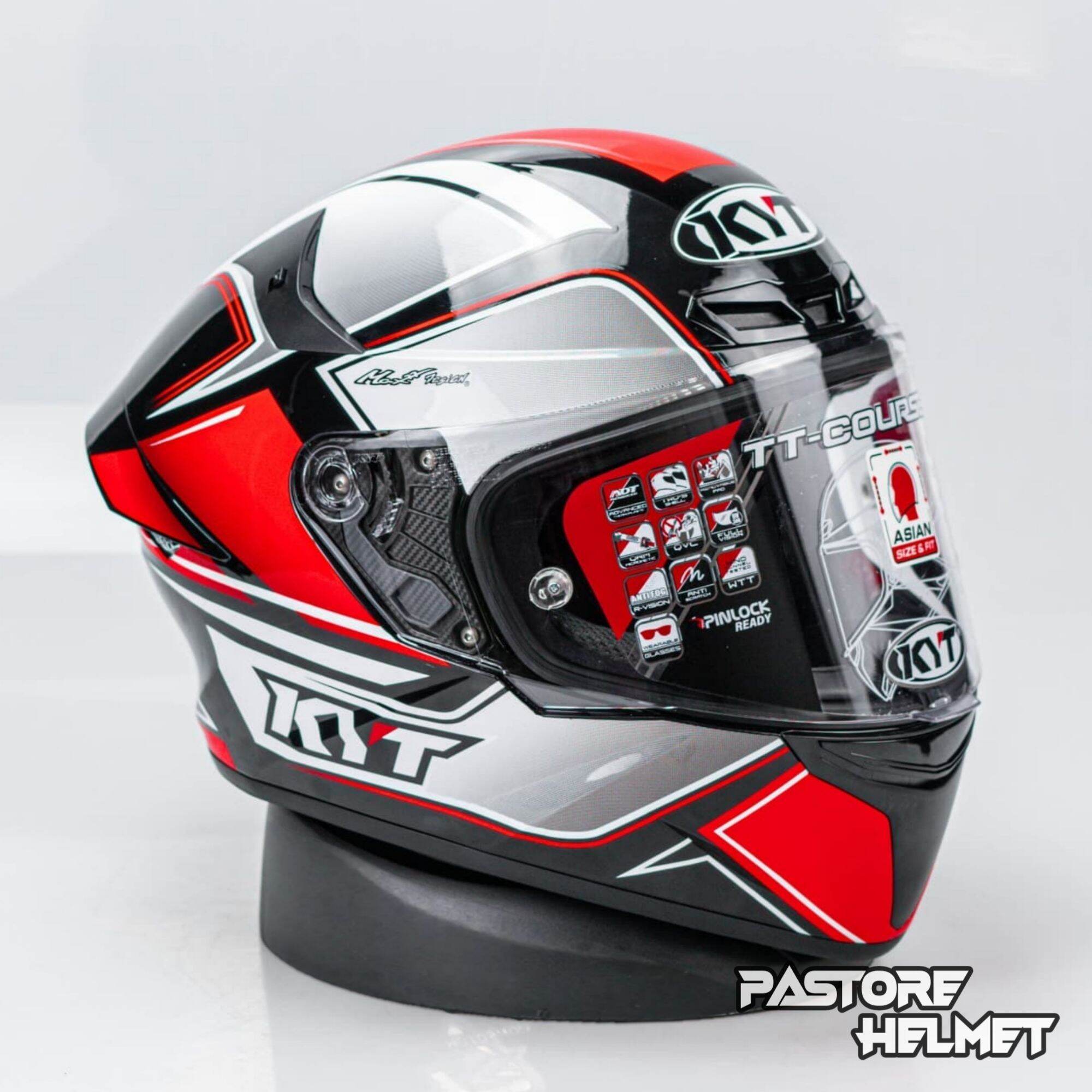 Helm KYT TT Course Tourist Red / TTC Tourist Red / Produk Original KYT ...