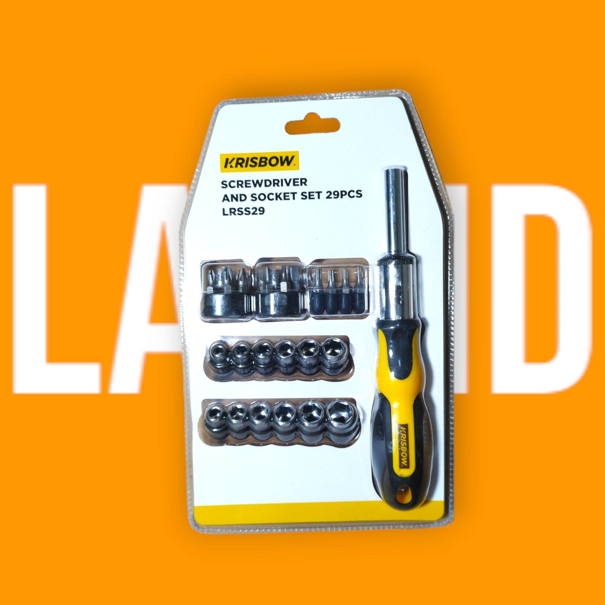 Obeng gagang retchet Krisbow screwdriver and socket 29pcs LRSS29 ...