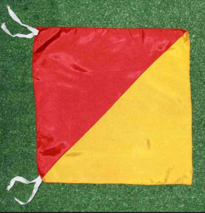 Bendera semaphore dan stik stick 1 PASANG (2 Pcs)/bendera semapur dan ...