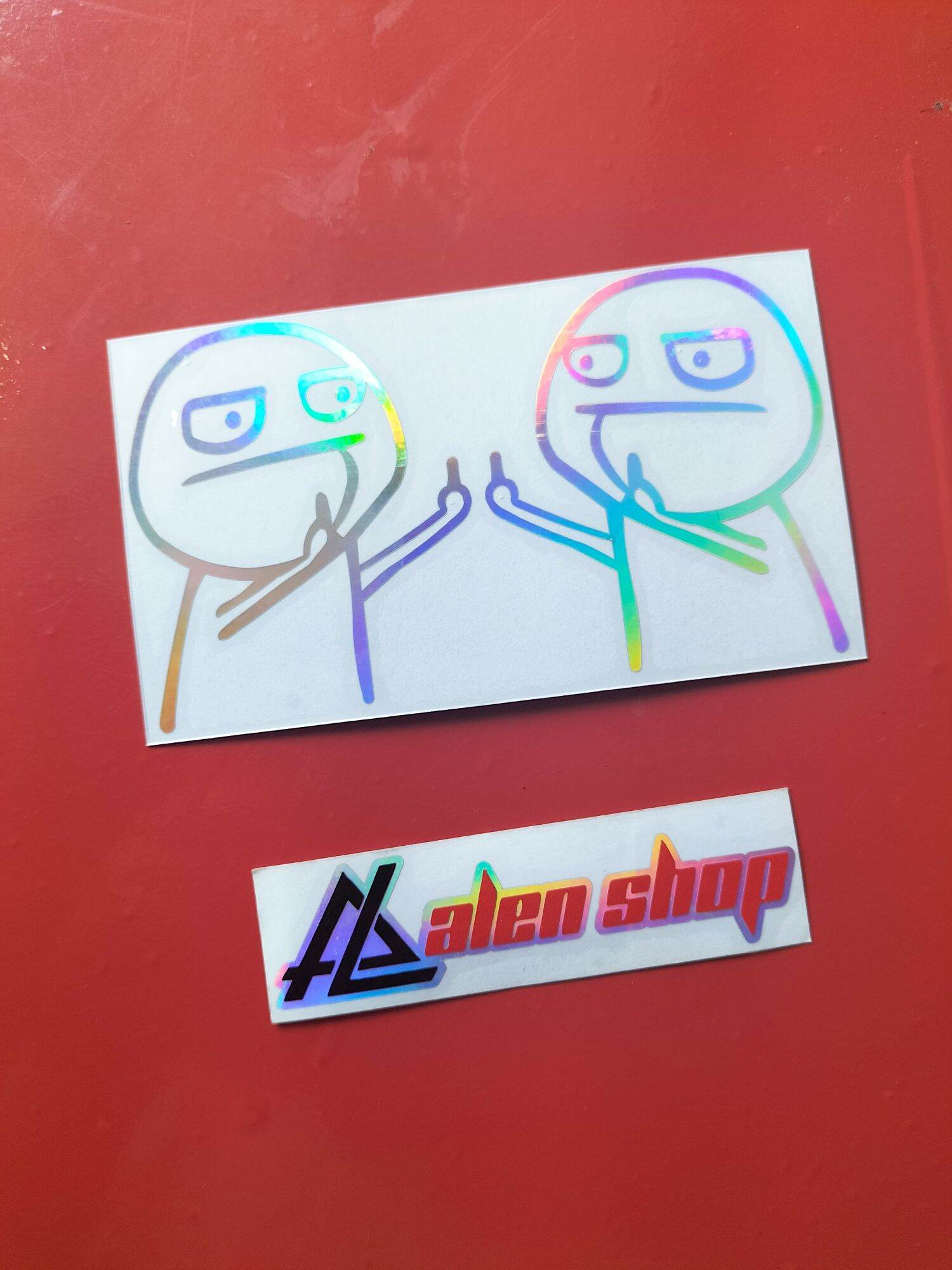 STIKER CUTTING MIDLLE FINGER..MEME FUCEK | Lazada Indonesia