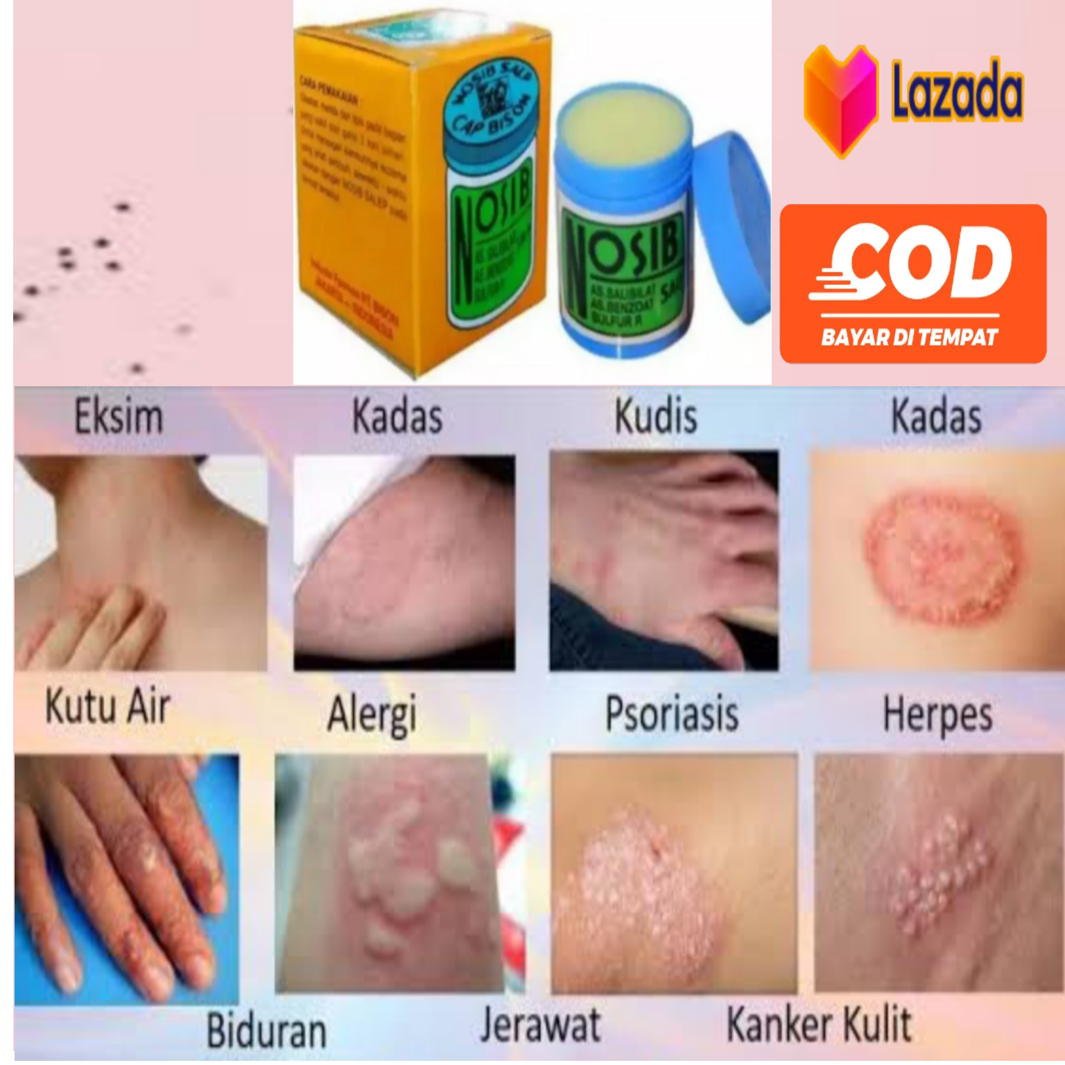 Nosib Salep 6 gr Salep Kudis, Kurap, Jamur, Gatal - Gatal, Bakteri ...