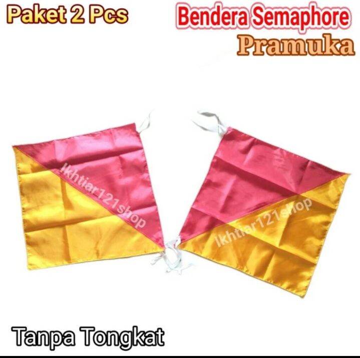 Bendera semapur Pramuka 2 tongkat +2 bendera | Lazada Indonesia