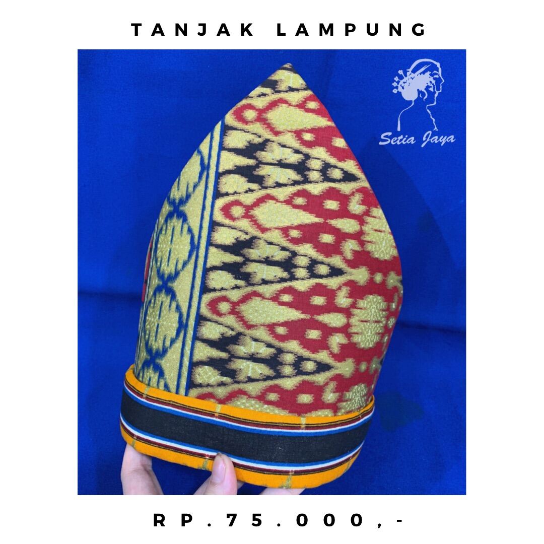 Tanjak Lampung/ Topi Tanjak Adat Lampung/ Topi Lampung Penganten Tinggi ...