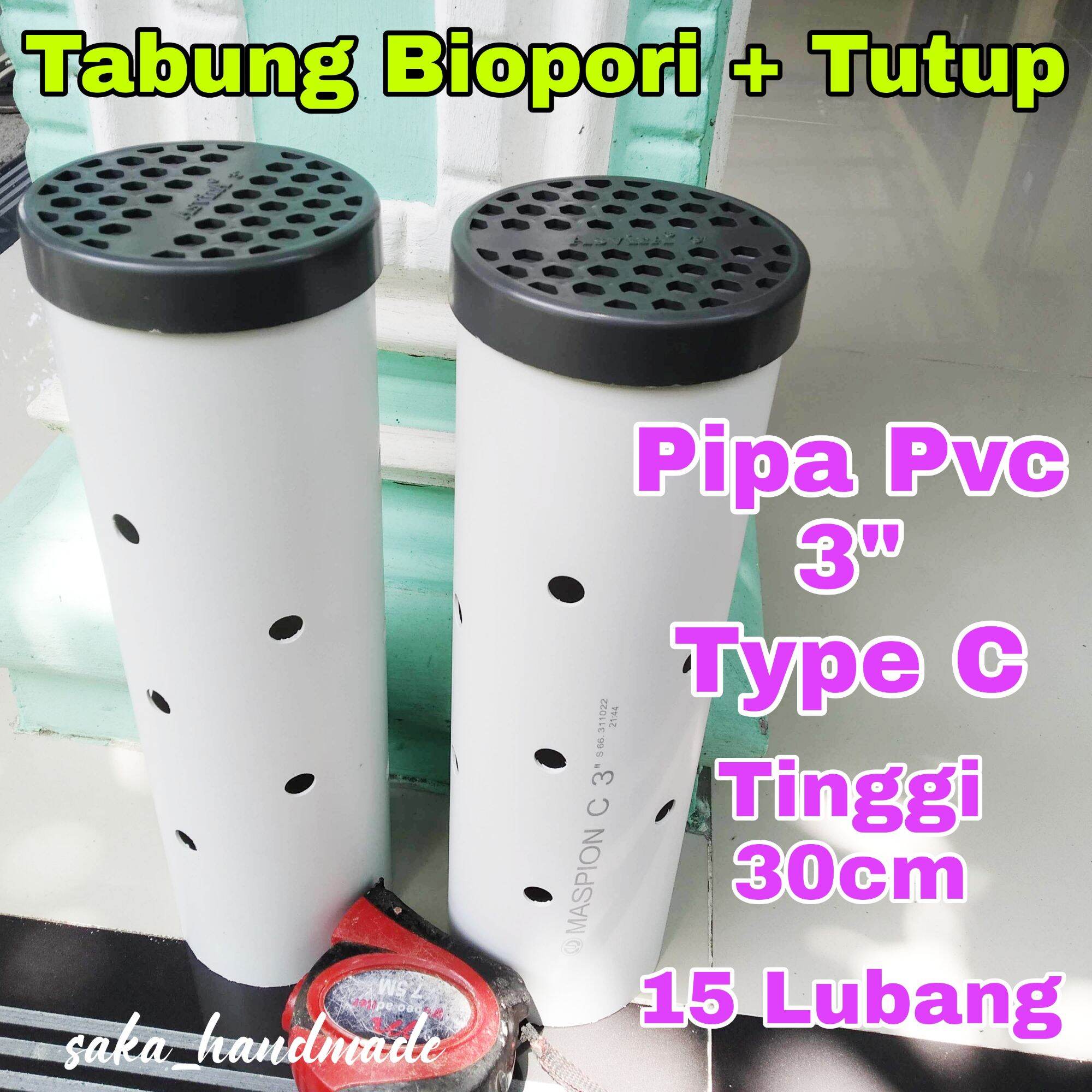 TABUNG BIOPORI + TUTUP PIPA PVC 3" TINGGI 30cm 15 LUBANG | Lazada Indonesia