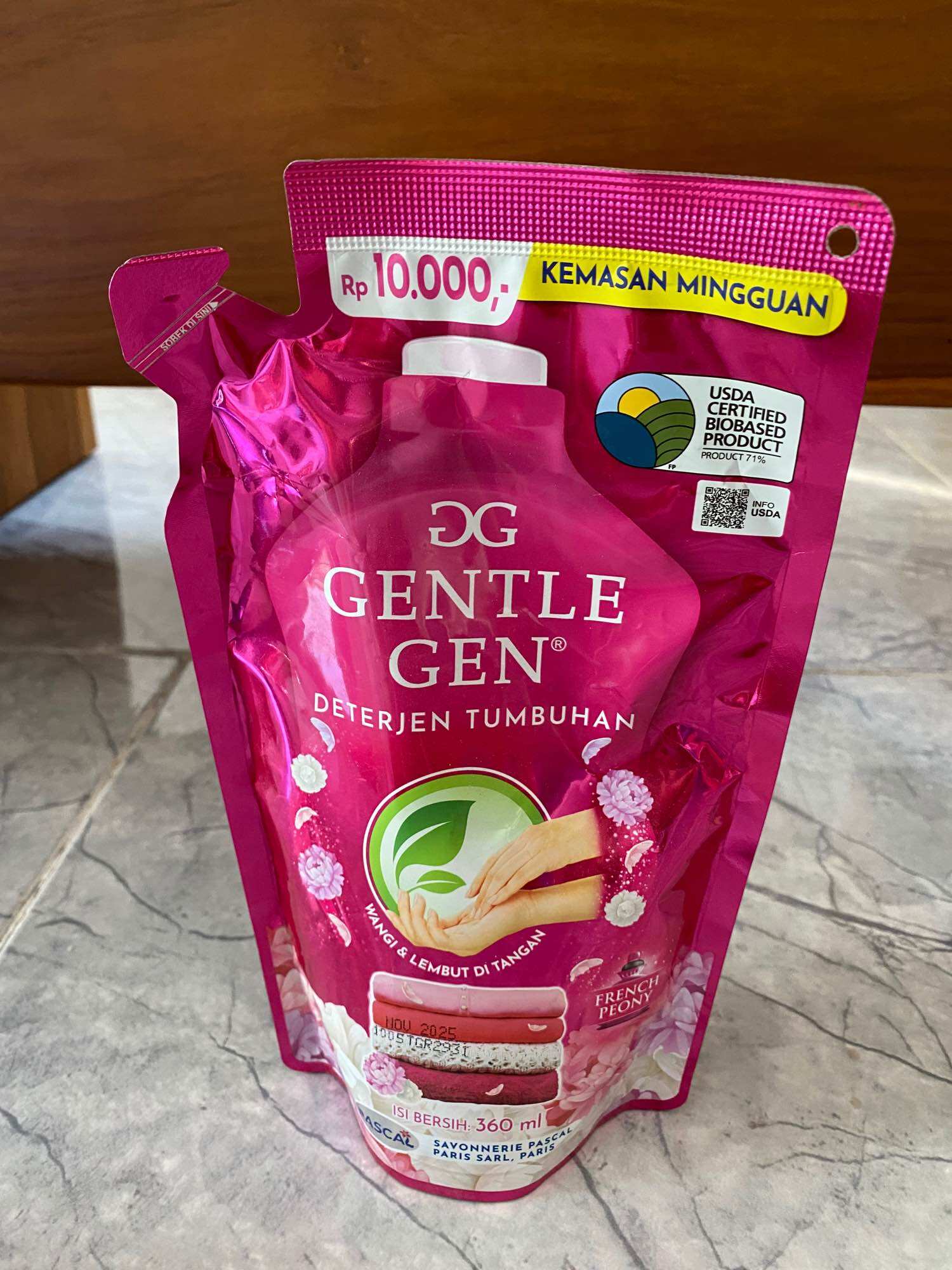 Deterjen GENTLE GEN Pouch Kemasan 360ml | Lazada Indonesia