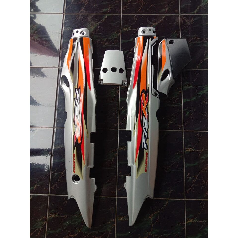 cover body bodi belakang fizr fiz r warna silver striping orange ...