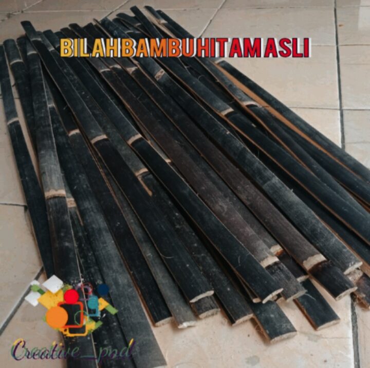 Bilah bambu hitam wulung ukuran 100 cm | Lazada Indonesia