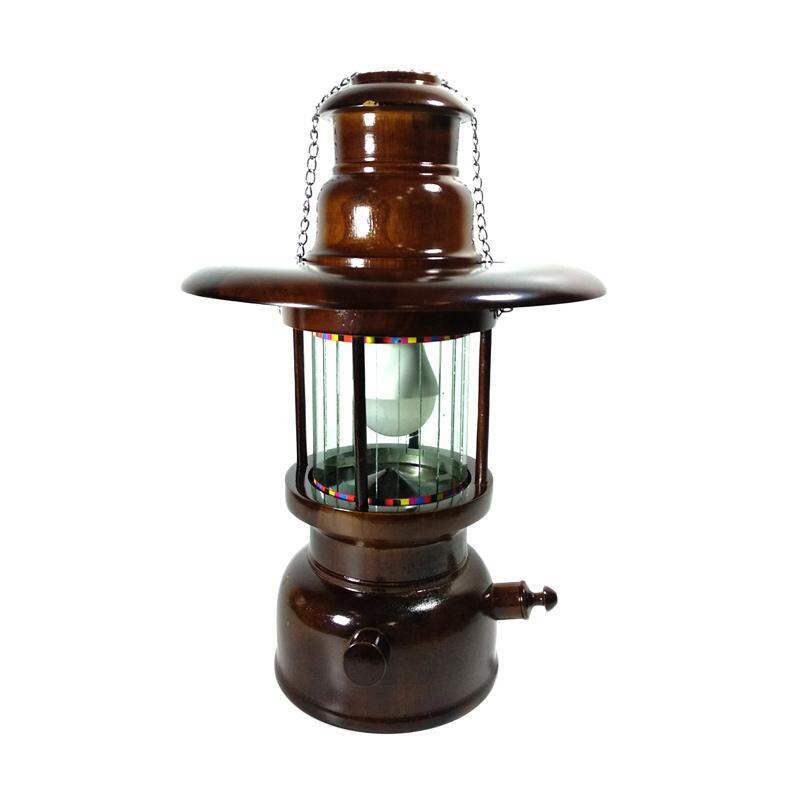 LAMPU PETROMAK LISTRIK DARI KERAJINAN KAYU JATI ASLI | Lazada Indonesia