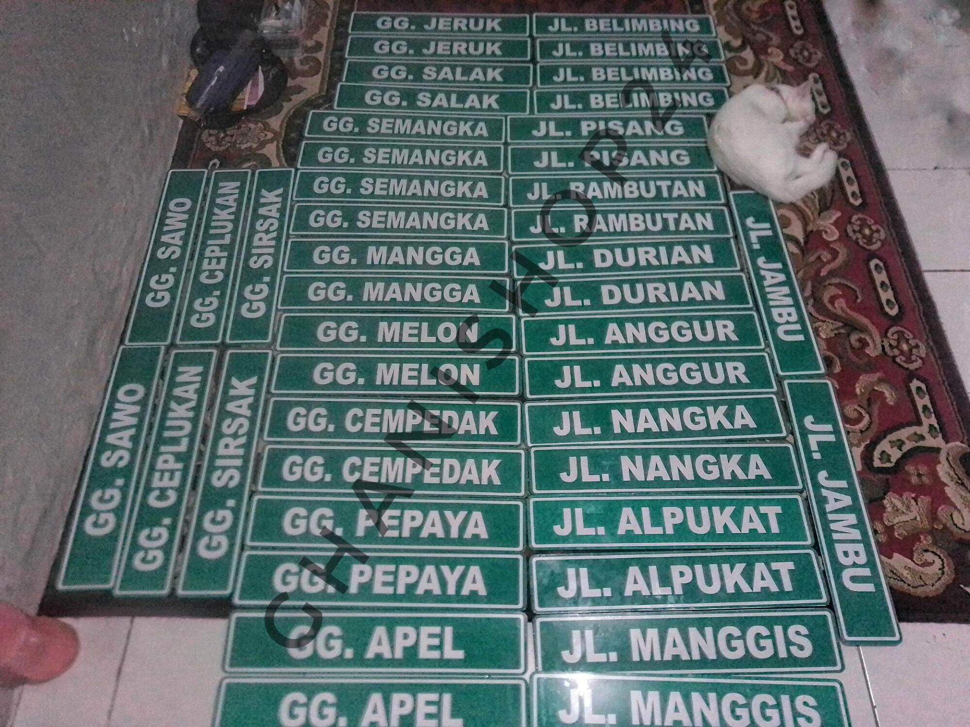 Plang Nama Jalan Ukuran Panjang 50cm Alumunium Plat | Lazada Indonesia