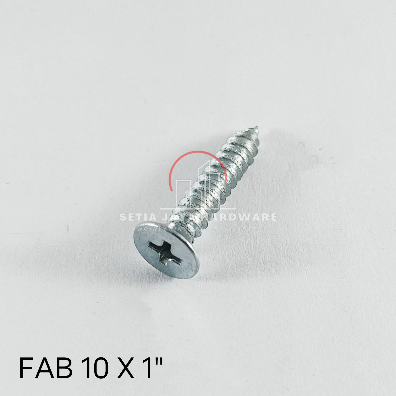 [25 pcs] Sekrup Fab 10 x 1" | Fab 10 x 1 inch | Sekrup Putih Kusen ...