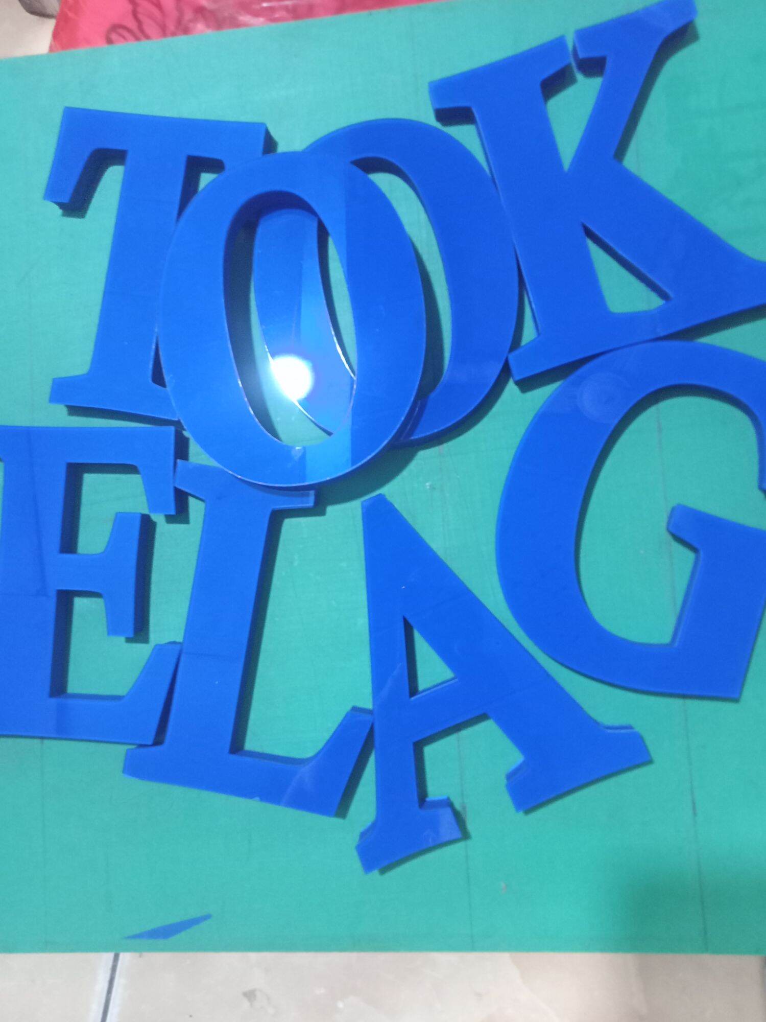 HURUF TIMBUL BALOK AKRILIK +EVA ATI.ketebalan(2+10mm) tinggi 10 cm | Lazada Indonesia