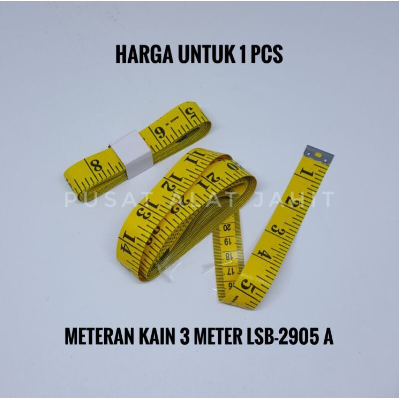 ALAT UKUR UKURAN METERAN KAIN BAJU PAKAIAN BADAN PENJAHIT TAILOR ...