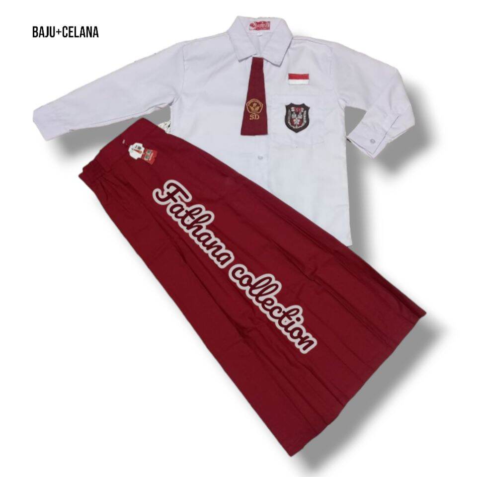 Setelan Super Lengkap Seragam Sekolah SD Merah Putih Anak Perempuan ... Setelan Super Lengkap Seragam Sekolah SD Merah Putih Anak Perempuan ...