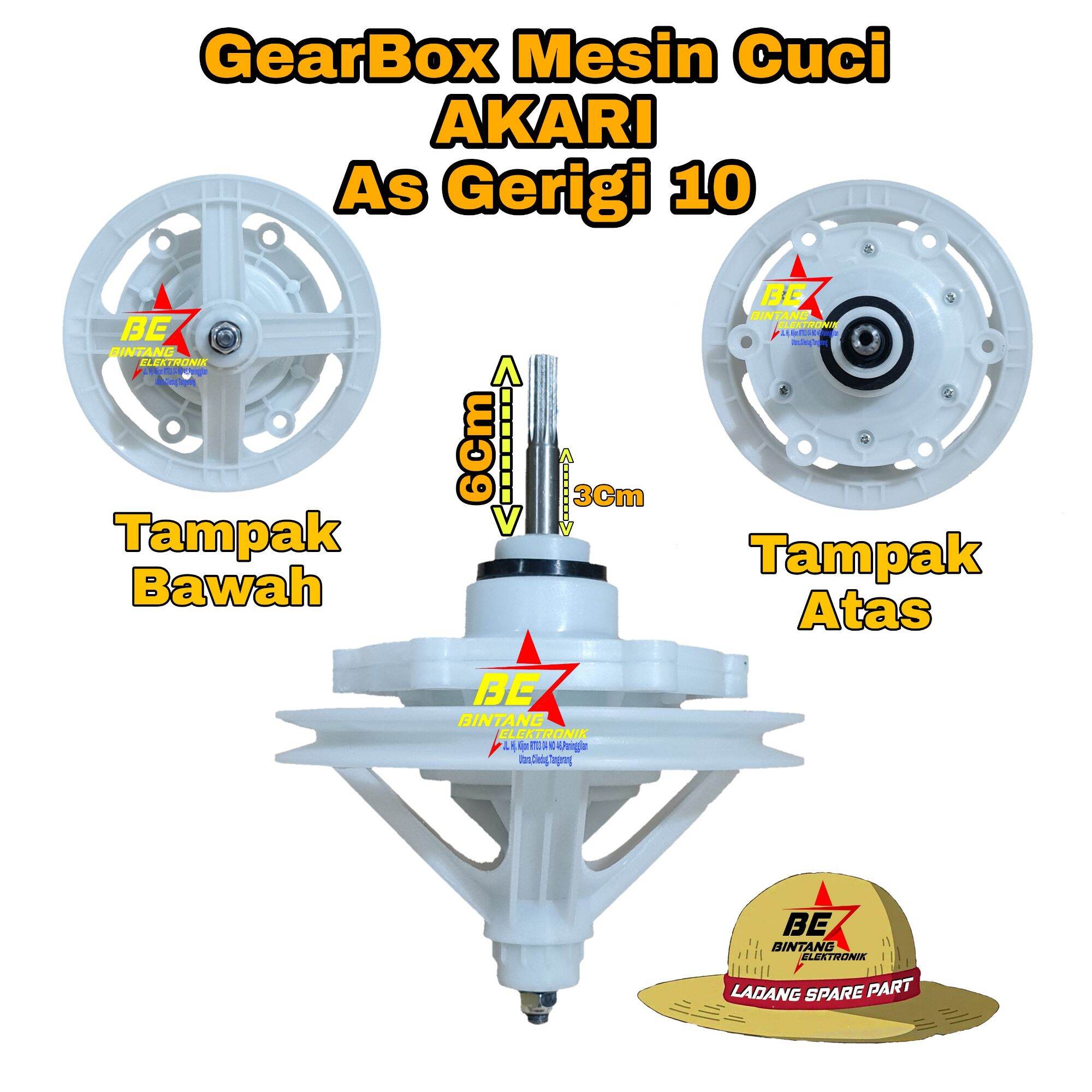 Gearbox Mesin Cuci Akari As Gerigi 10 Gear Box Akari Girbok Girboc ...