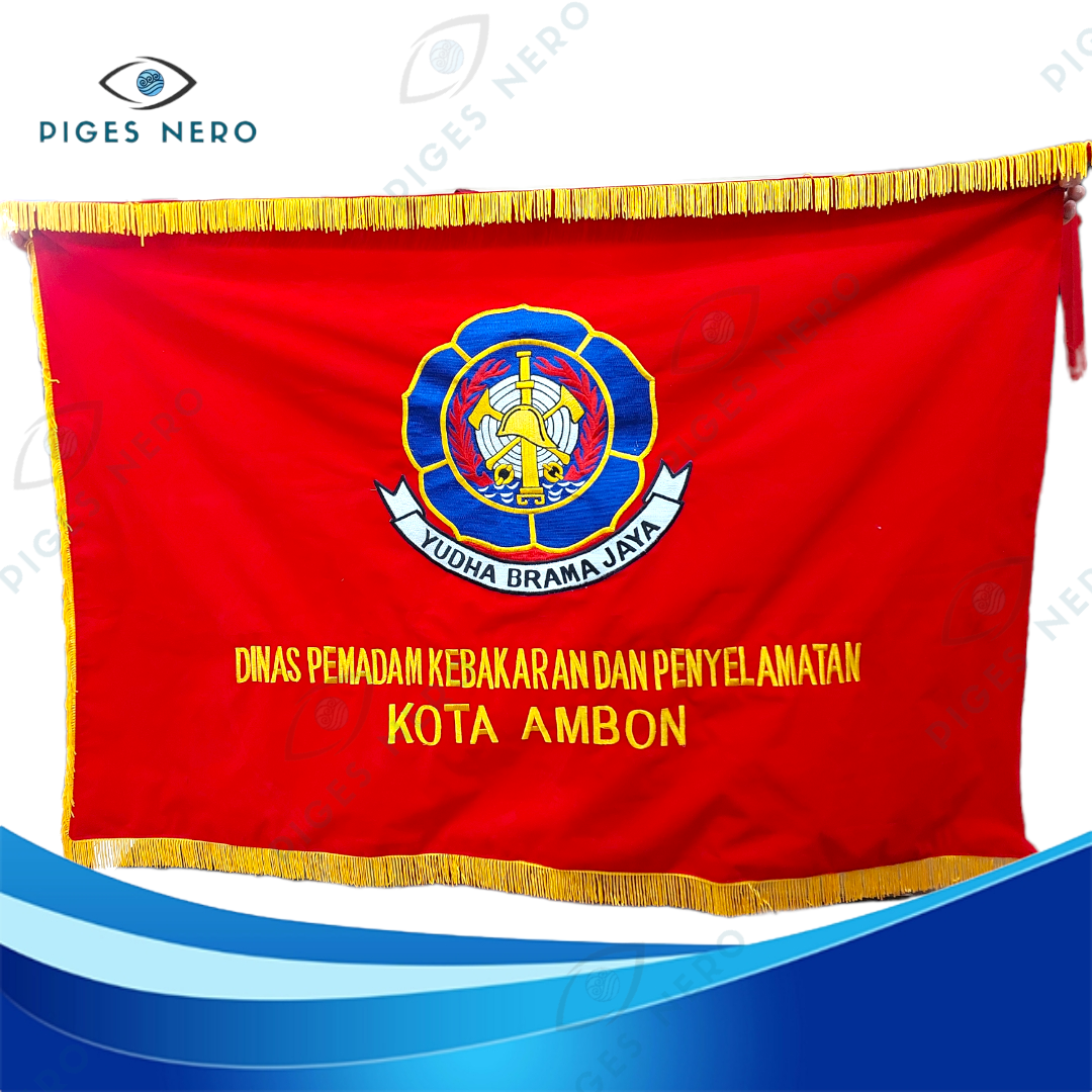 Bendera Ruangan Pataka Logo DAMKAR 90 x 135 Cm Bordir | Lazada Indonesia