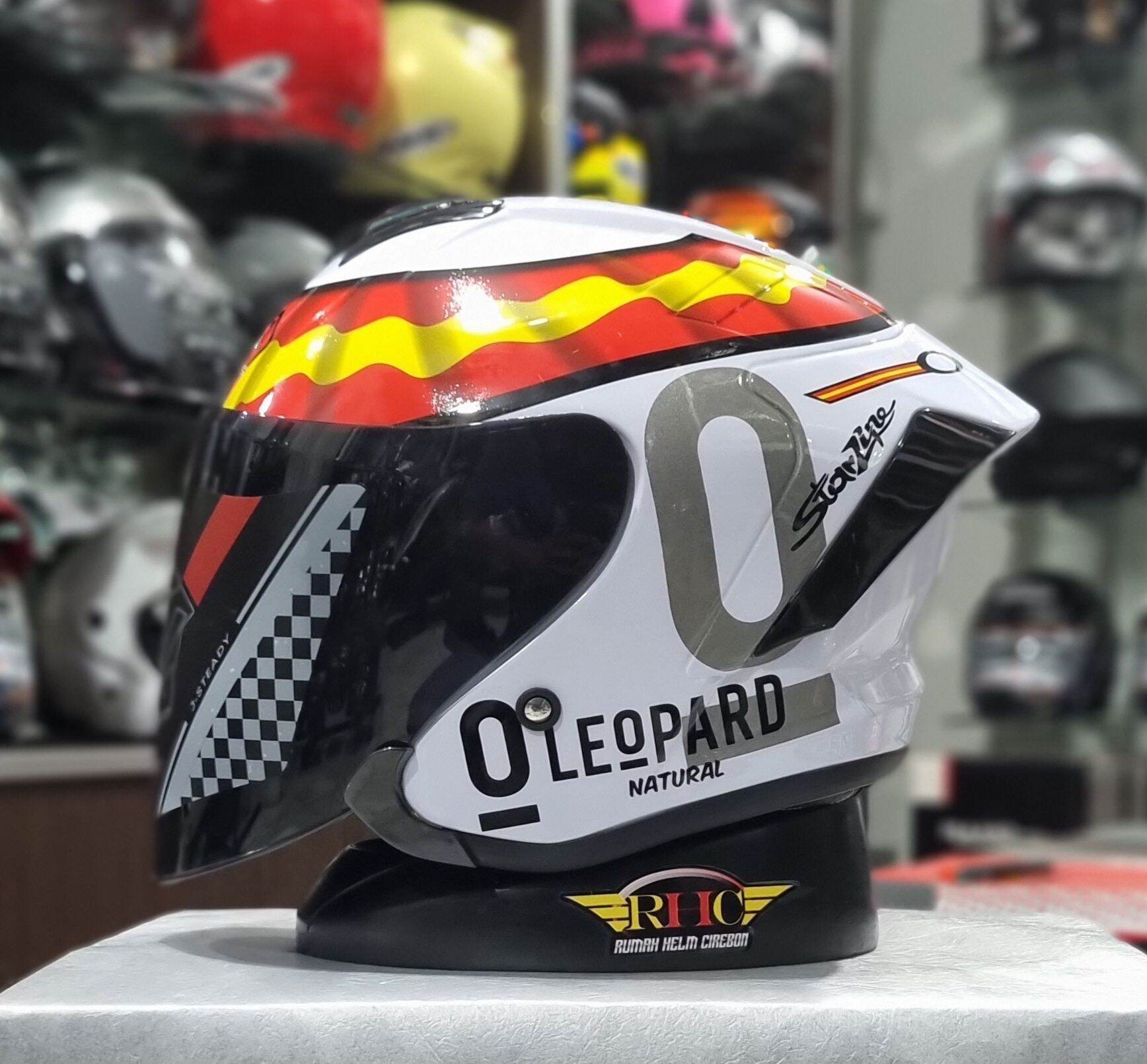 Helm js armor motif leopard | Lazada Indonesia