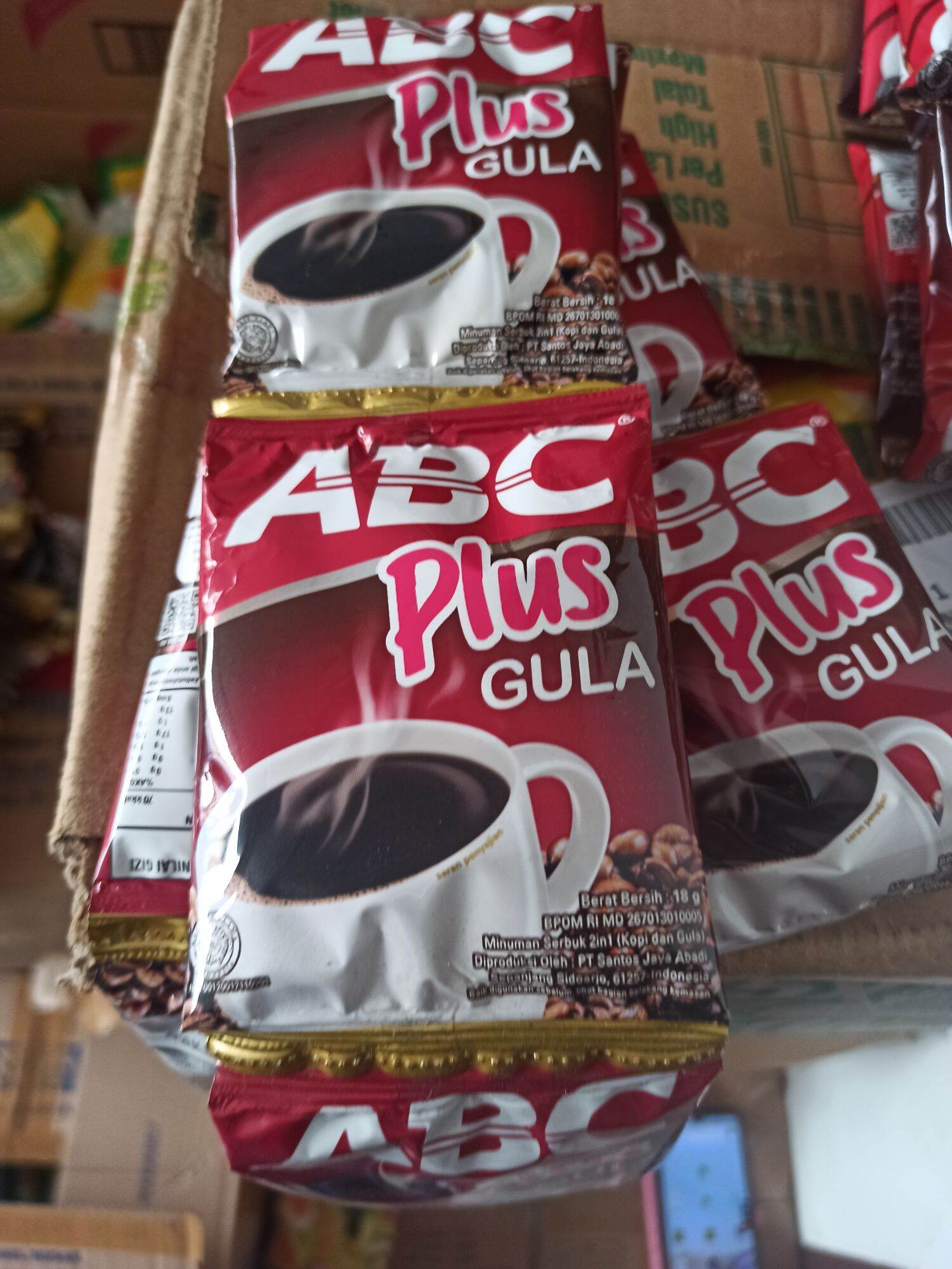 Kopi ABC plus Gula 18gr x 10 1 Renceng | Lazada Indonesia