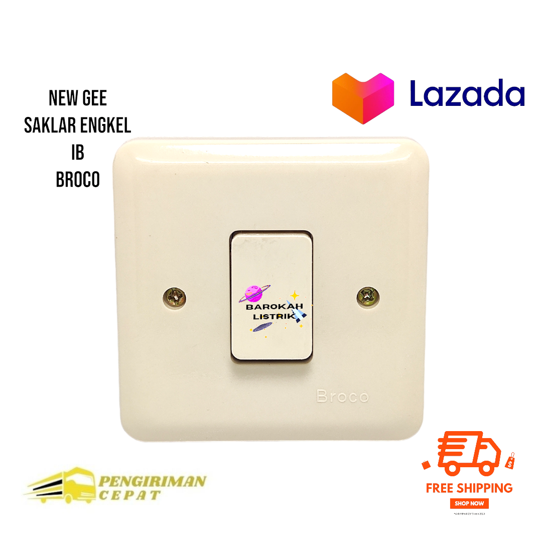 BROCO IB Sakelar Engkel Tanam CREAM NEW GEE 6621U SINGLE SWITCH -TUNGGAL/SAKLAR ENGKEL TUNGGAL ...