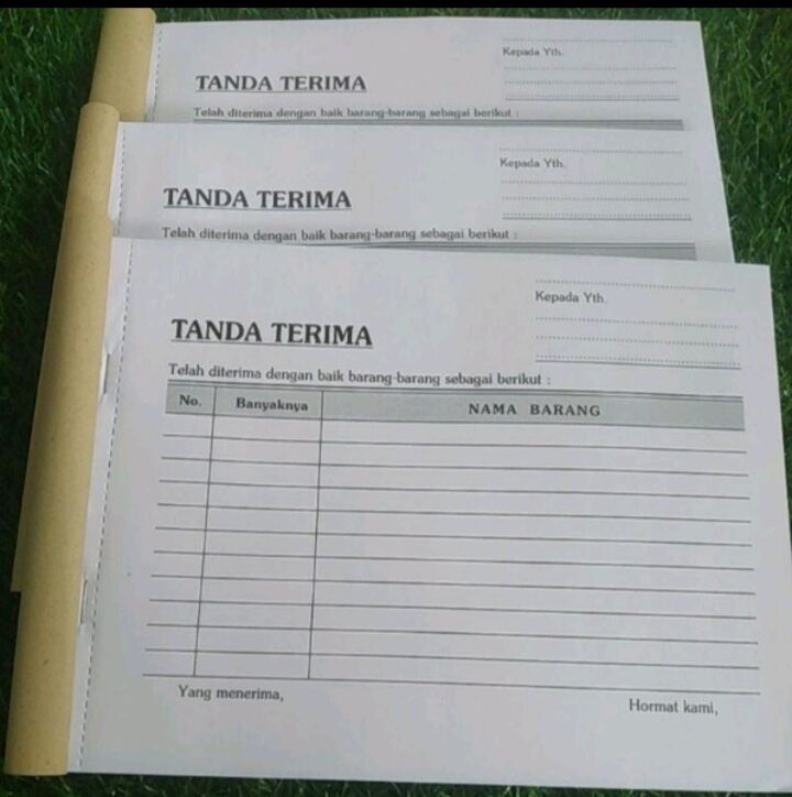 NOTA TANDA TERIMA / BUKU TANDA TERMA A5 2 RANGKAP ISI 100 LEMBAR 50 SET ...