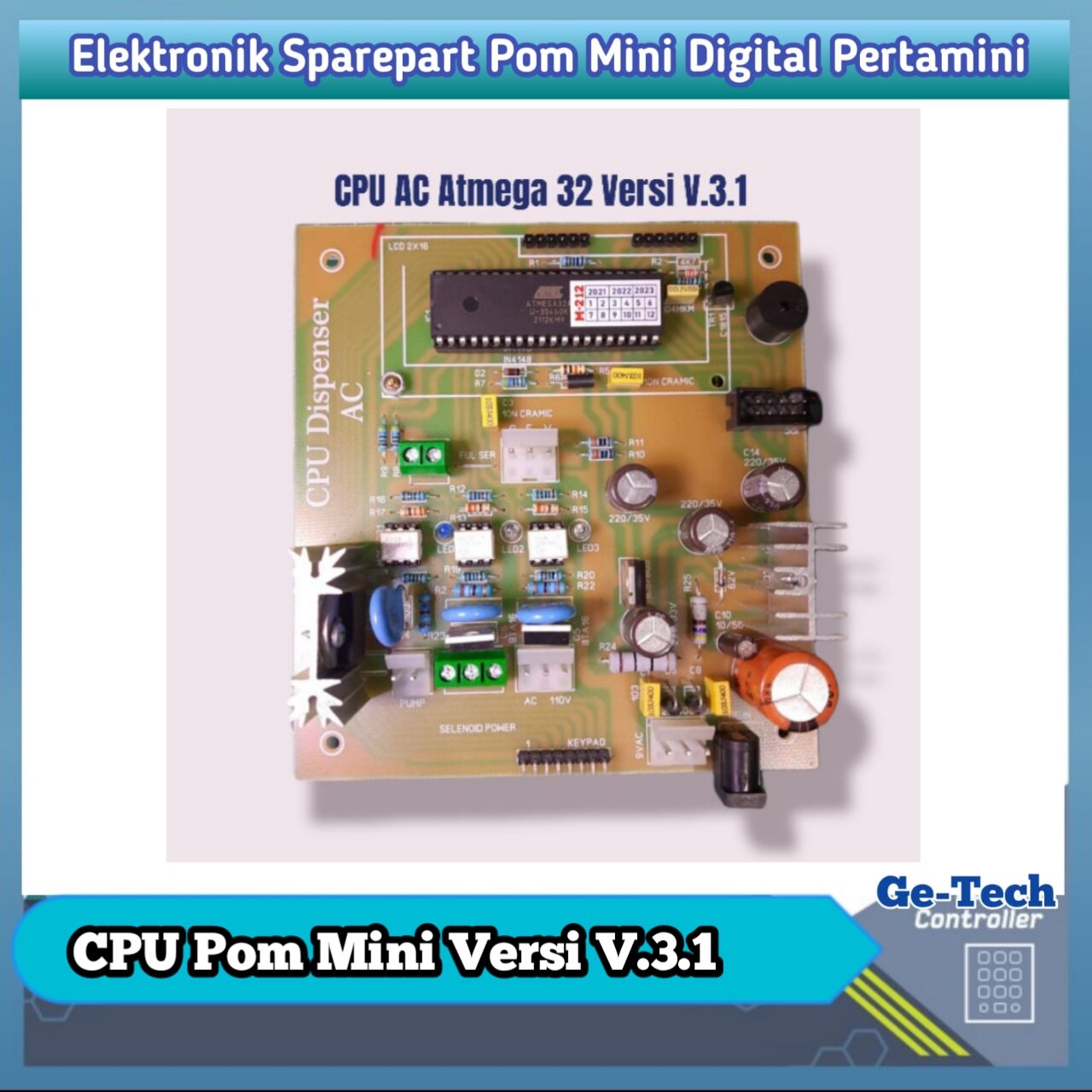 CPU Pom Mini AC IC Atmega 32A Versi V.3.1 (Support Fitur Edit Nama Dan ...