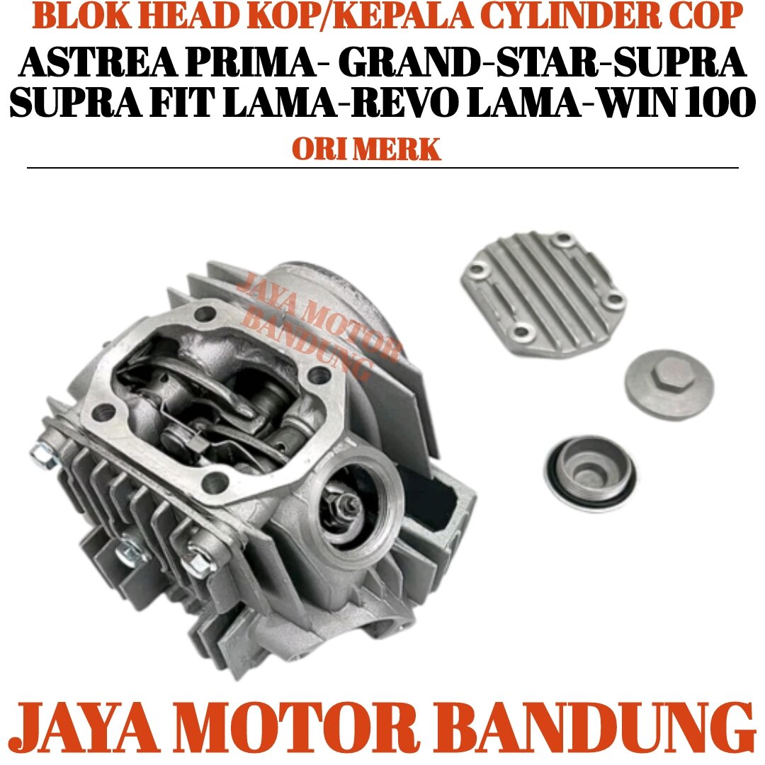 BLOK HEAD KOP ASTREA PRIMA- GRAND-STAR-SUPRA-SUPRA FIT LAMA-REVO LAMA-WIN 100 KEPALA CYLINDER ...