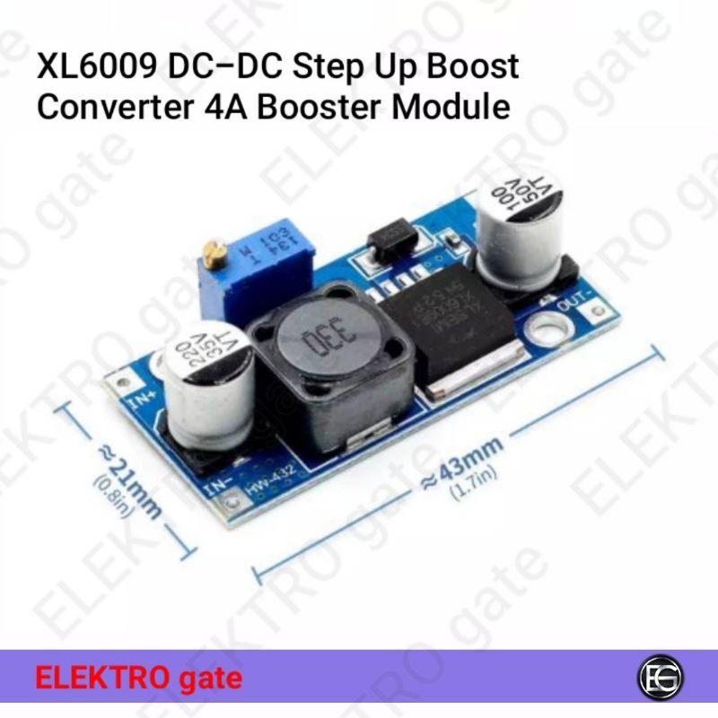 XL6009 DC-DC Step Up Boost Converter 4A Booster Module | Lazada Indonesia