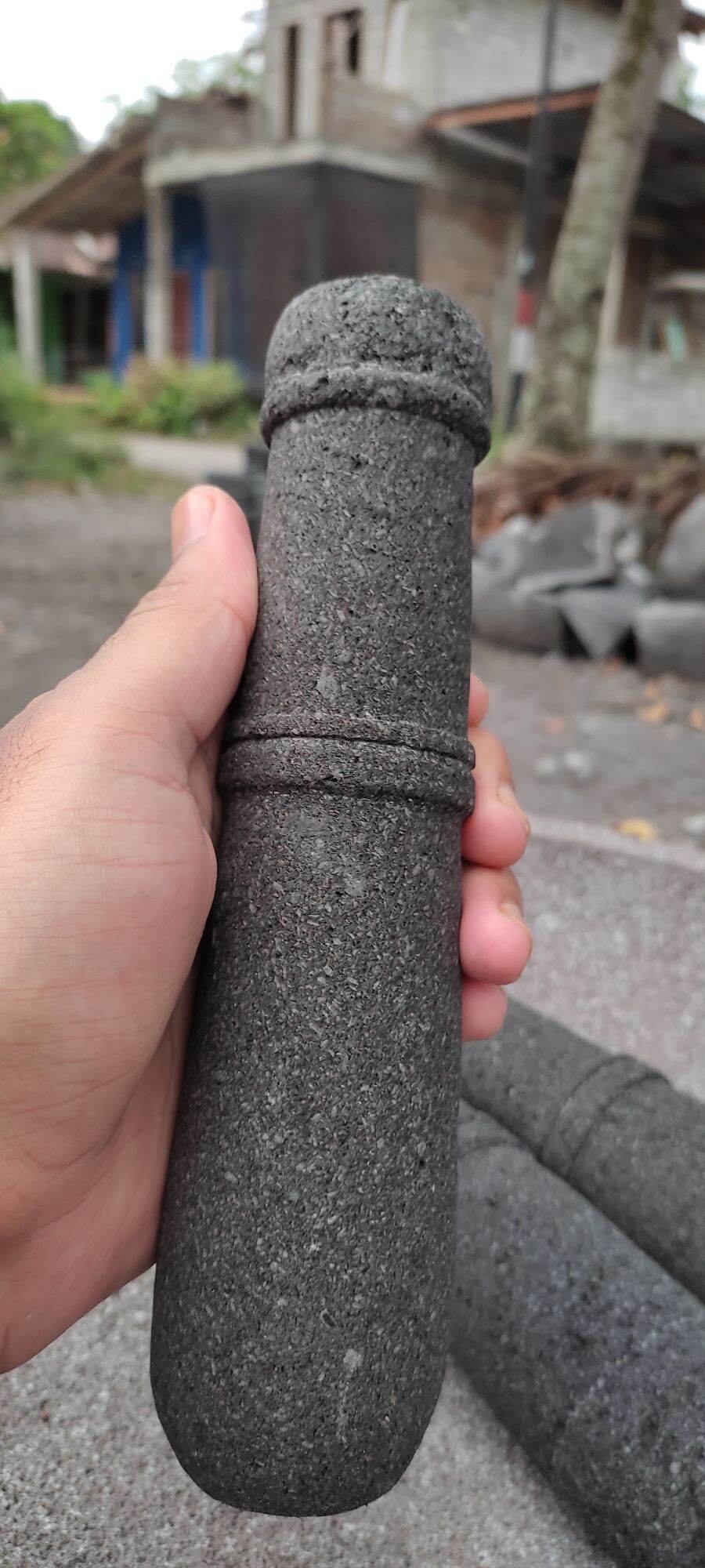 Alu/Penumbuk Batu Asli Gunung Merapi Ukuran 17/18cm | Lazada Indonesia