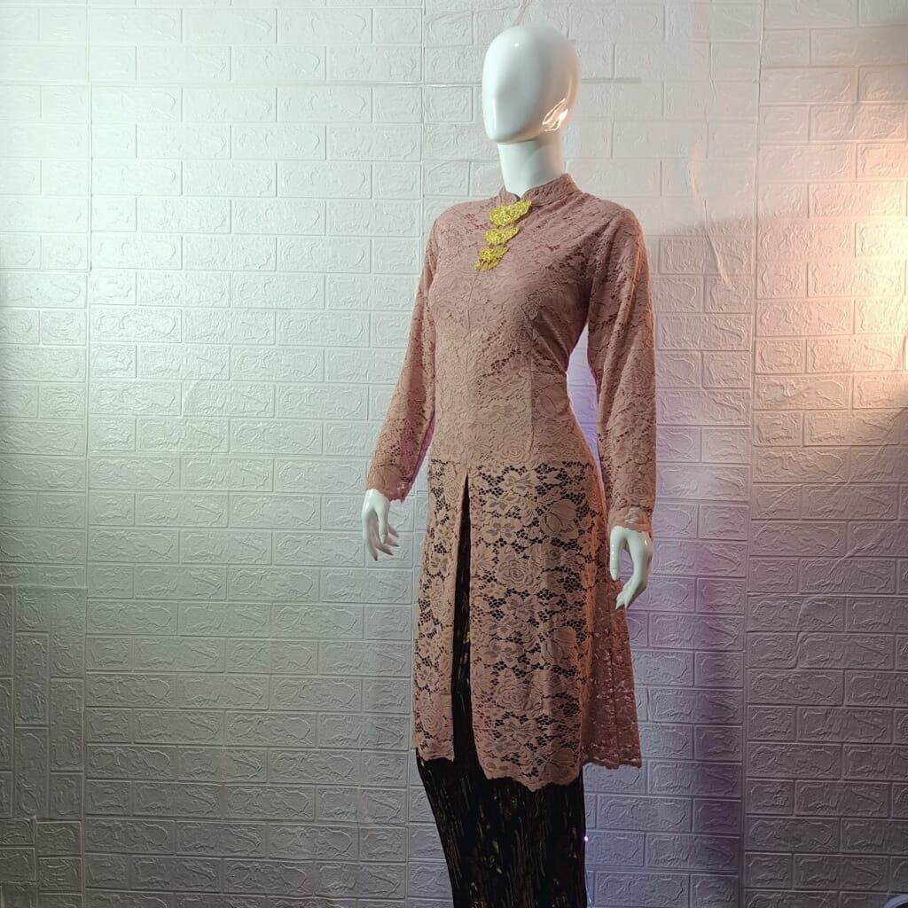 COD-Long tunik Kebaya Modern Terbaru 2022 Bahan Brokat Cornelli Busui ...
